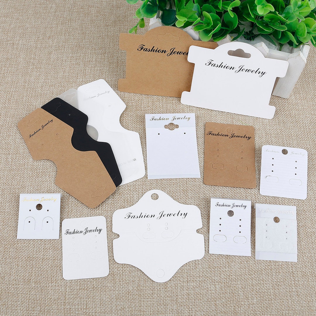 Jewelry Display Cards 14 STYLES - Earring Display Card - Necklace ...