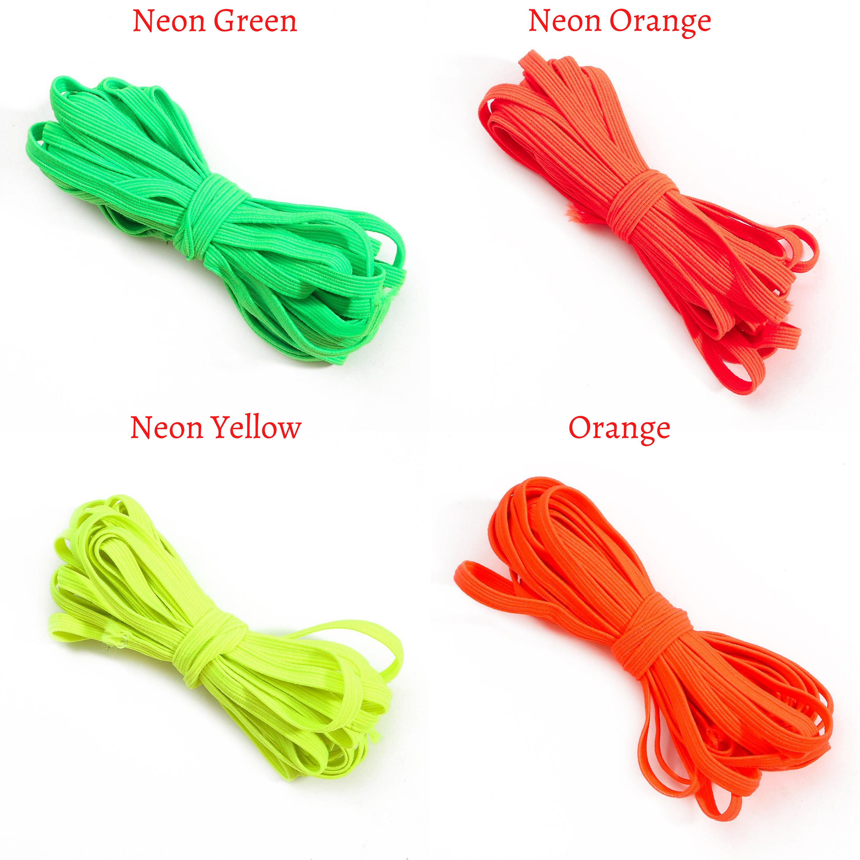 5 Metres 6mm Colorful Rainbow Elastic Cord 22 Colors Thick | Etsy