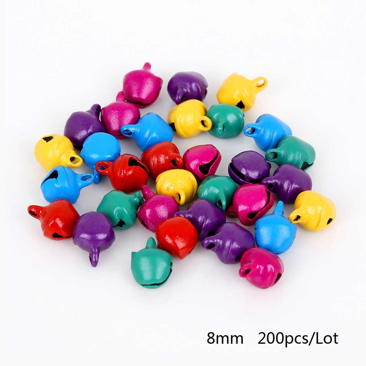 Mix Color Bells Rainbow Jingle Bells Charm Bead Christmas - Etsy