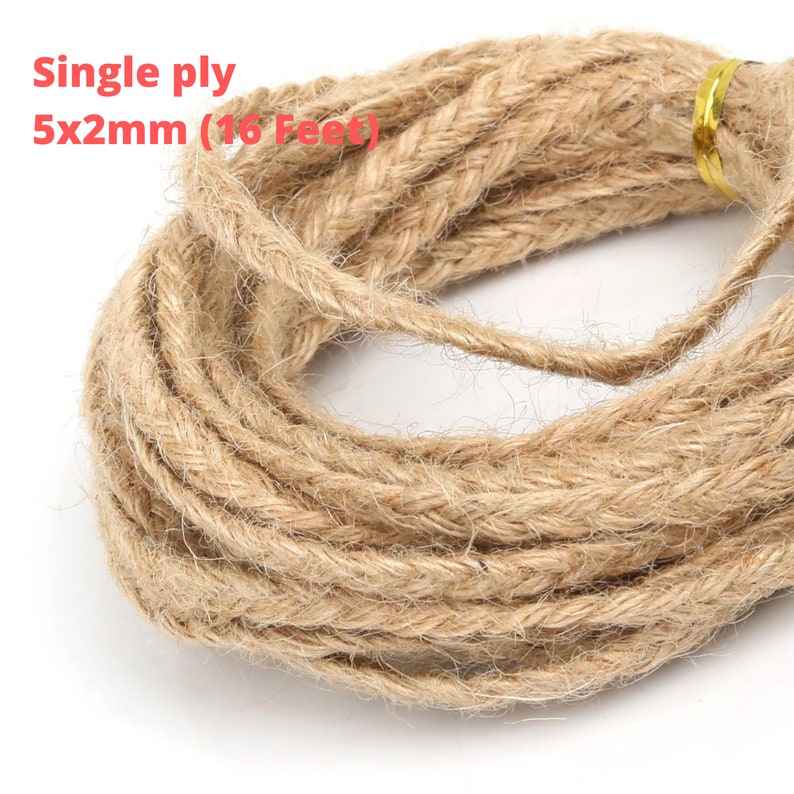 1-3 Ply Natural Jute Twine 16 Feet Jute String Jute Rope - Etsy