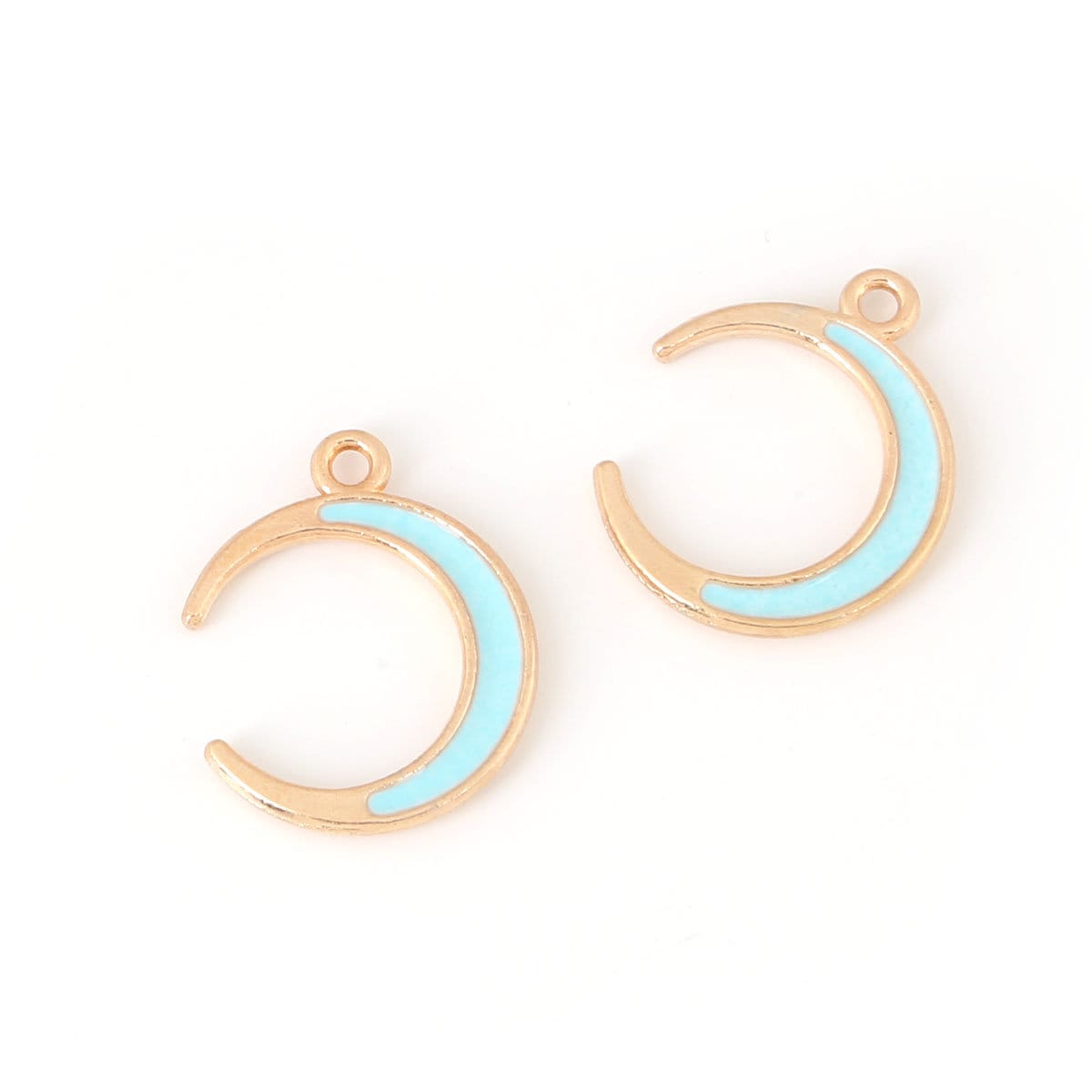 10pcs Blue Moon Charms Gold Plated Crescent Moon Pendant - Etsy UK