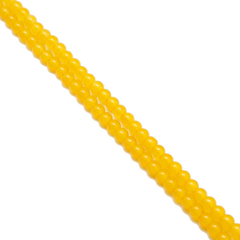 Yellow Crystal Round Beads, Yellow Glass Beads, 4mm 6mm 8mm 10mm - Etsy