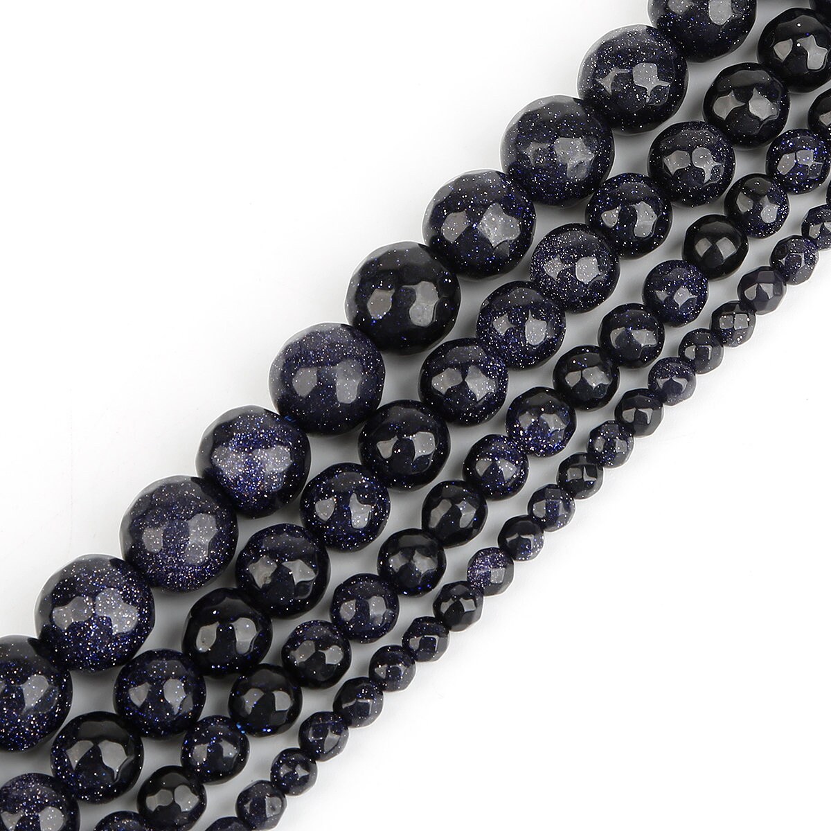 Synthetic Blue Sandstone Faceted Beads 4mm 6mm 8mm 10mm, Full 15 ...