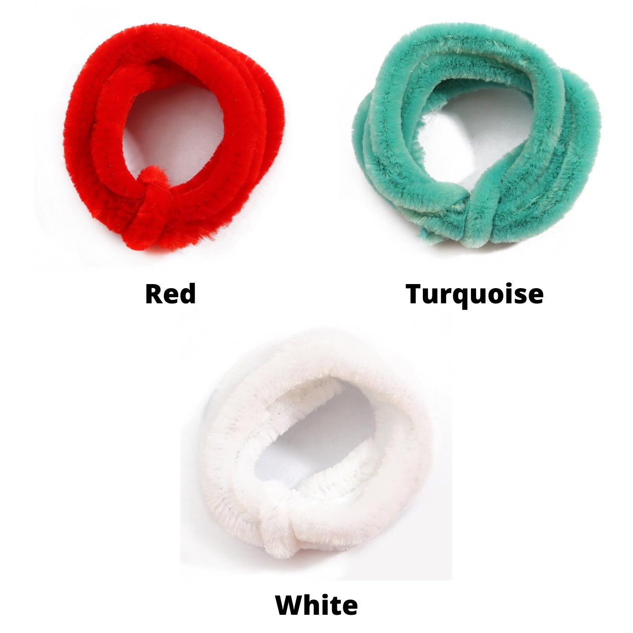 15 Colors of Chenille 10mm 3 Feet Long Colorful Chenille - Etsy