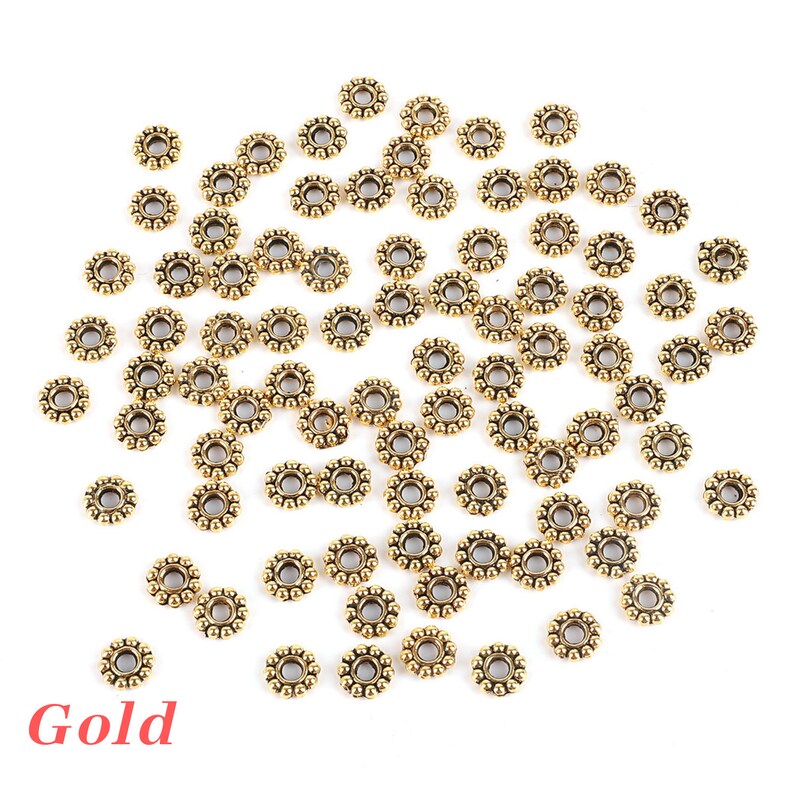 50pcs Assorted Flower Bead Caps Gold Bead Cap Silver Bead - Etsy