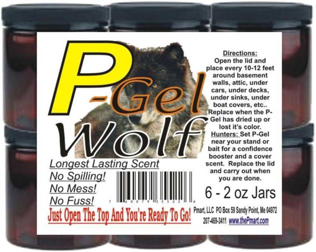 The Pee Mart - Wolf Urine P-gel 6 Pack - Etsy