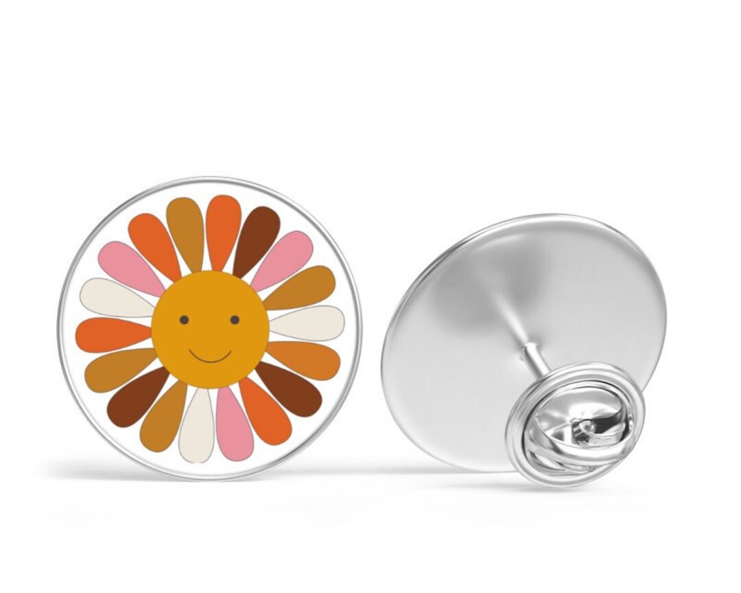 Retro Rainbow Sunshine Smiley Pin Badge Hippie Style 60s 70s 80s 90s - Etsy