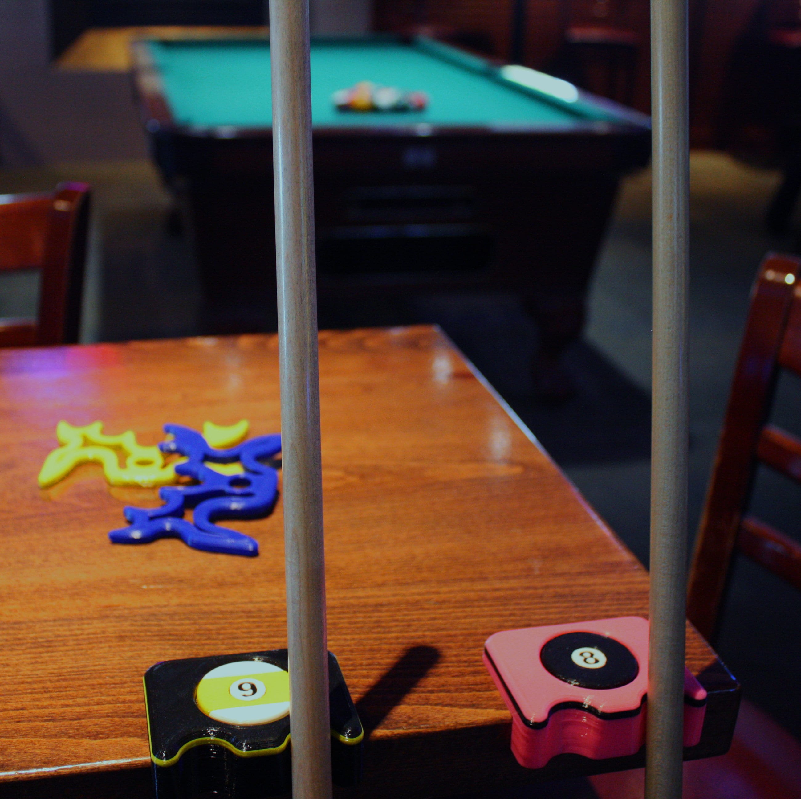 Custom 5 Cue Pool Cue Holder Pool Player Gift Billiards | Etsy