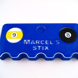 Custom 5 Cue Pool Cue Holder Pool Player Gift Billiards Gift Pool ...
