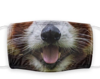 Red Panda Face Mask - Etsy