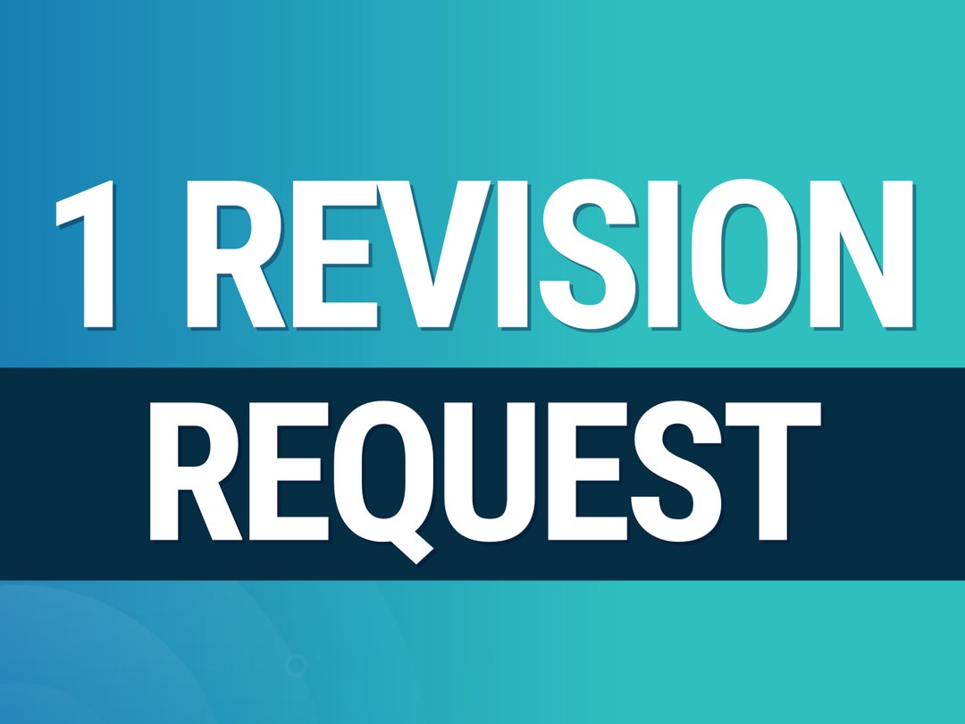 1 Revision Request - Etsy