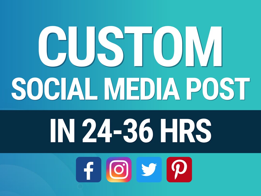 I Will Create a Custom Social Media Post, Instagram Post, Facebook Post ...