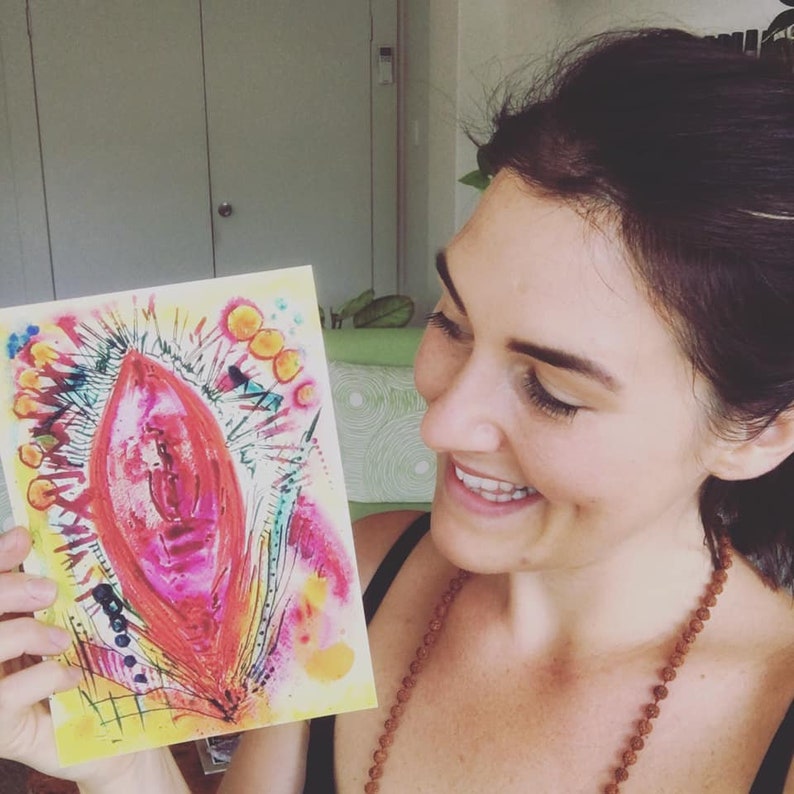 OPEN TO RECEIVE Print Yoni Essence - Etsy