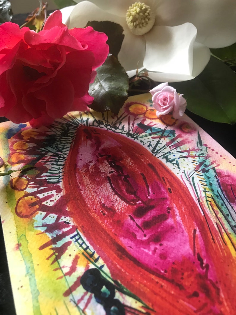 OPEN TO RECEIVE Print Yoni Essence - Etsy