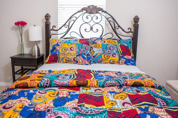 Ankara Multi-colored Comforter Set. - Etsy
