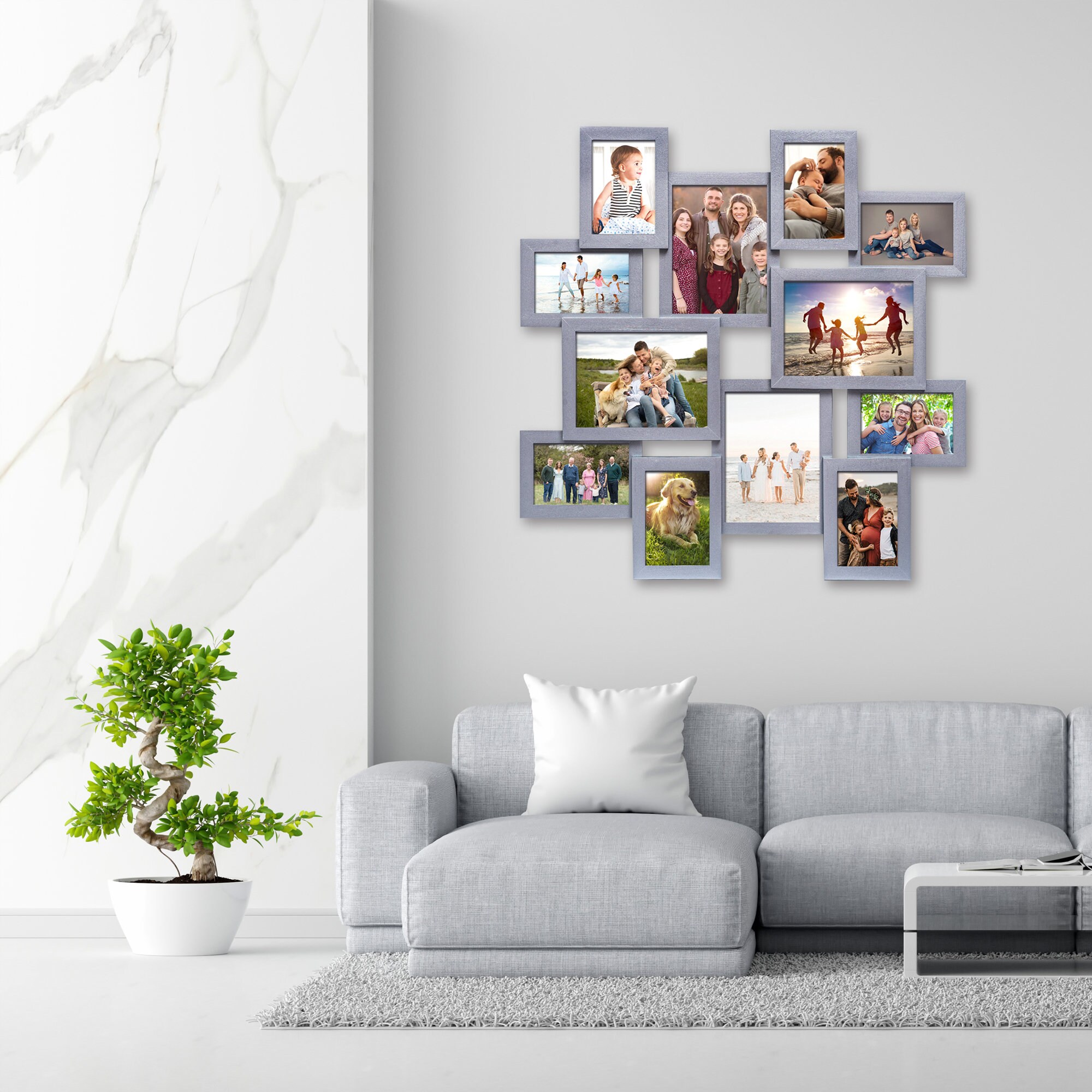 12 Openings PHOTO COLLAGE FRAME Picture Frame Collage - Etsy