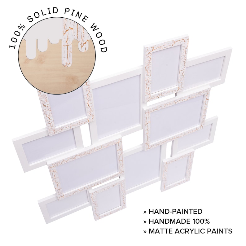 12 Openings PHOTO COLLAGE FRAME — Picture Frame Collage — Multiple ...