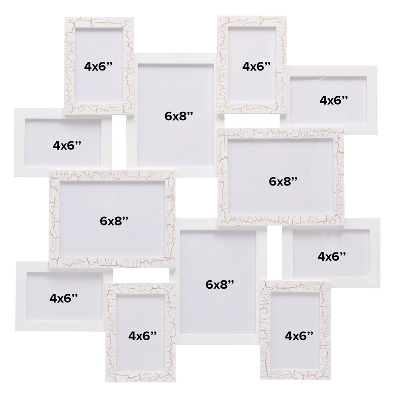 12 Openings PHOTO COLLAGE FRAME — Picture Frame Collage — Multiple ...