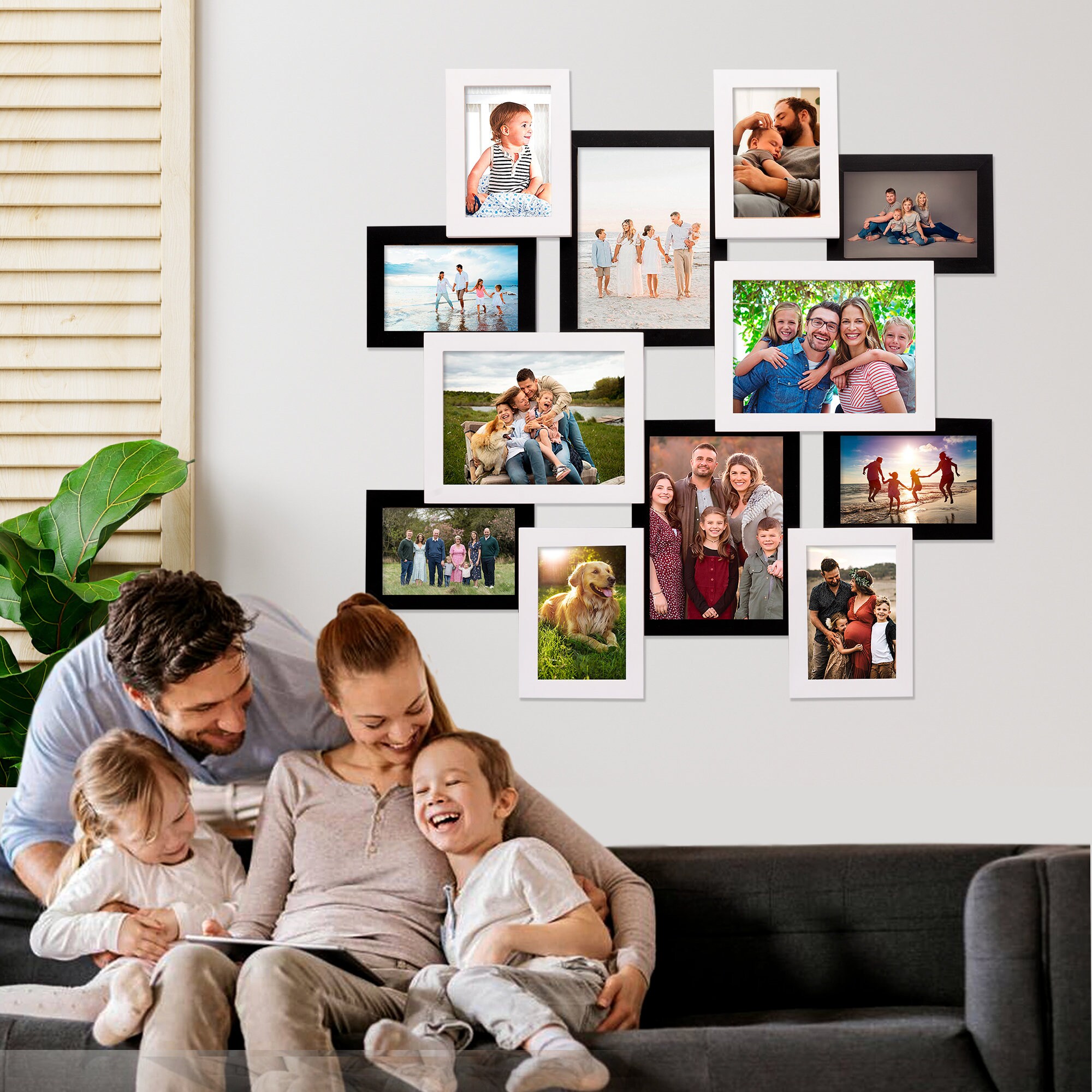 12 Openings PHOTO COLLAGE FRAME — Multiple Photo Frame — Multi Photo ...