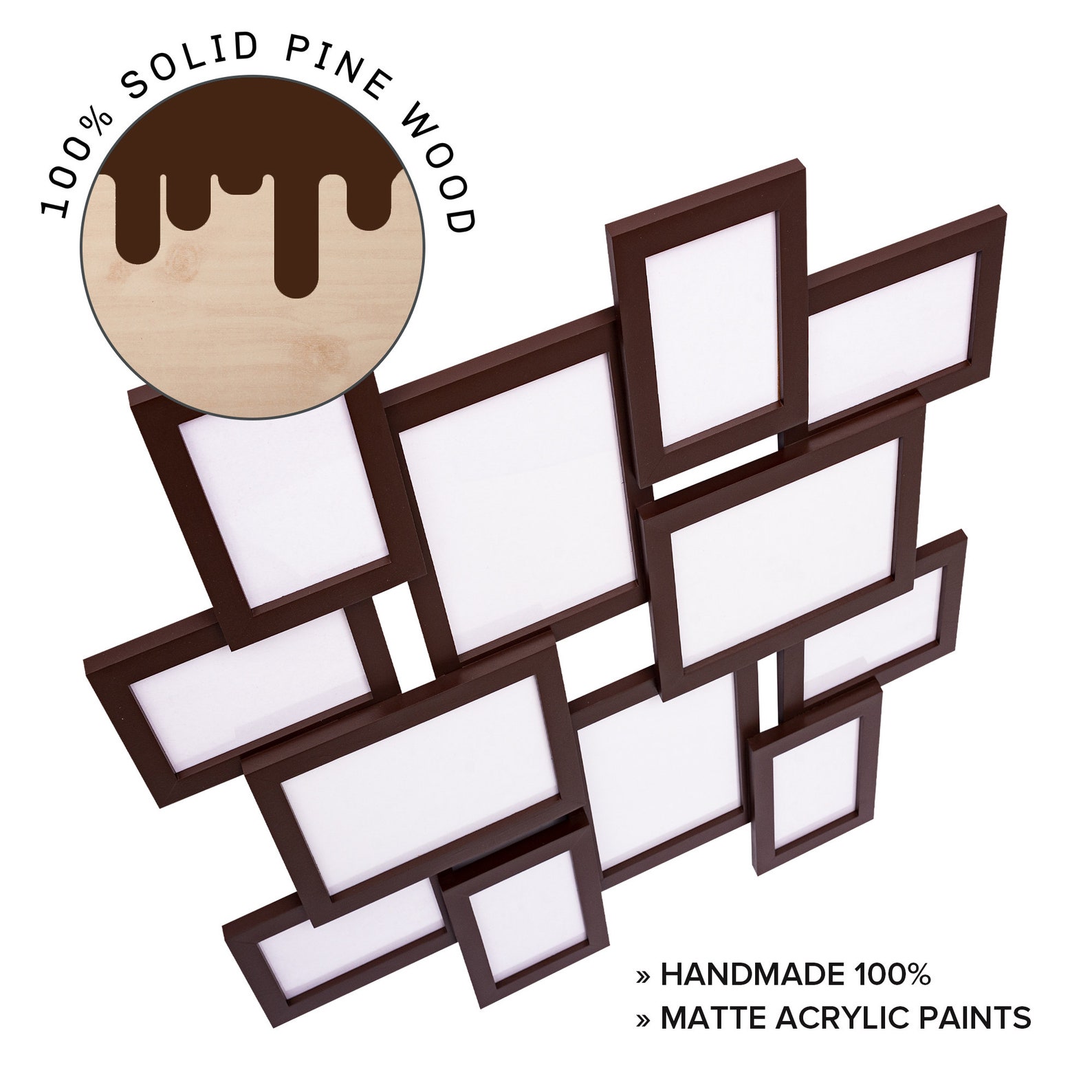 12 Openings PHOTO COLLAGE FRAME — Picture Frame Collage — Multiple ...