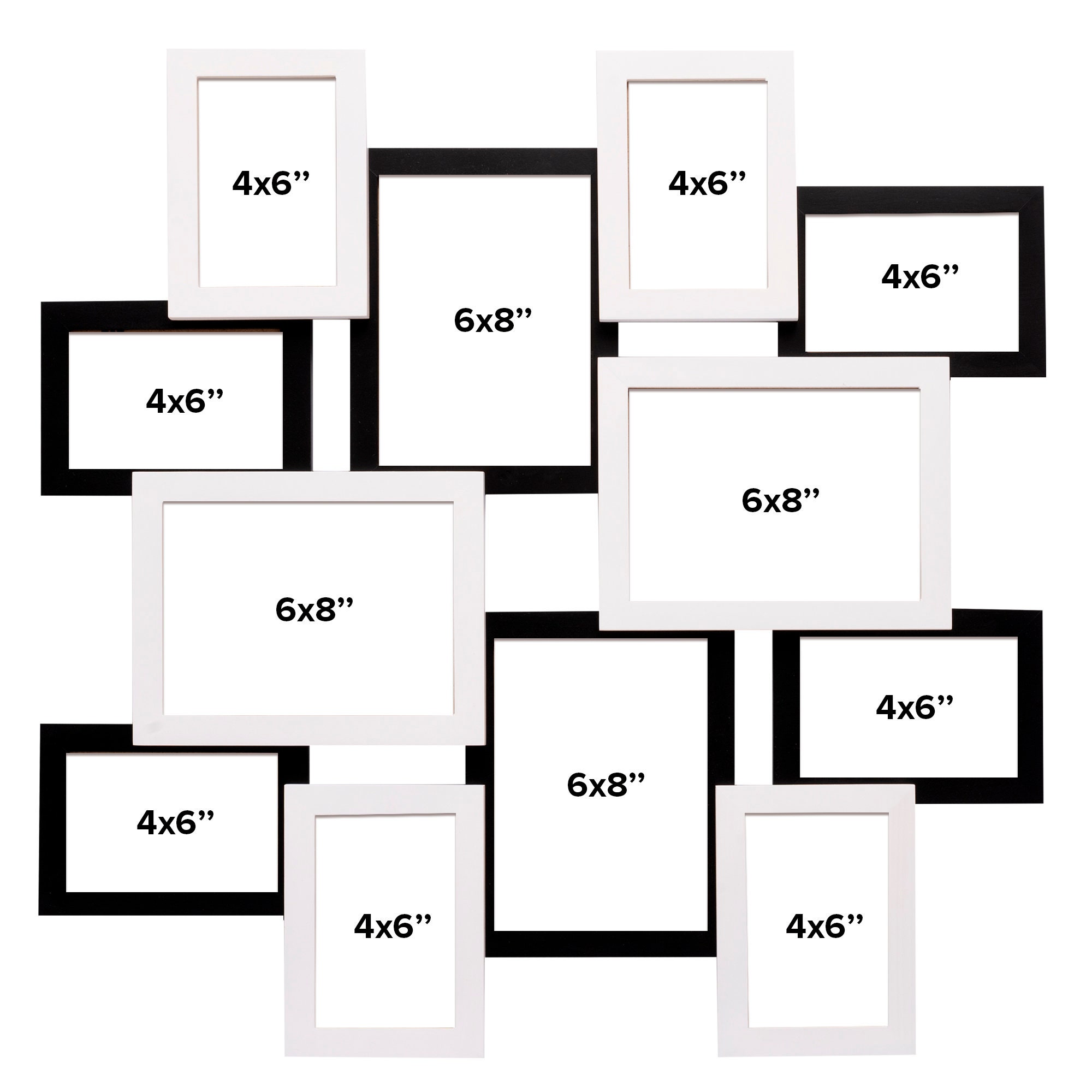 12 Openings PHOTO COLLAGE FRAME — Multiple Photo Frame — Multi Photo ...