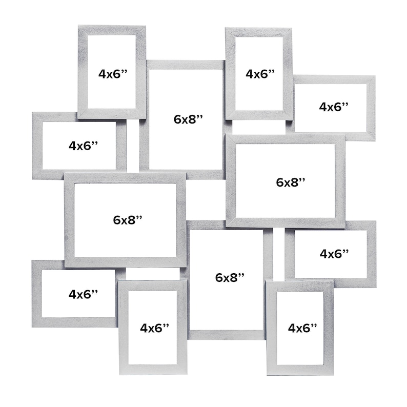 12 Openings PHOTO COLLAGE FRAME — Picture Frame Collage — Multiple ...