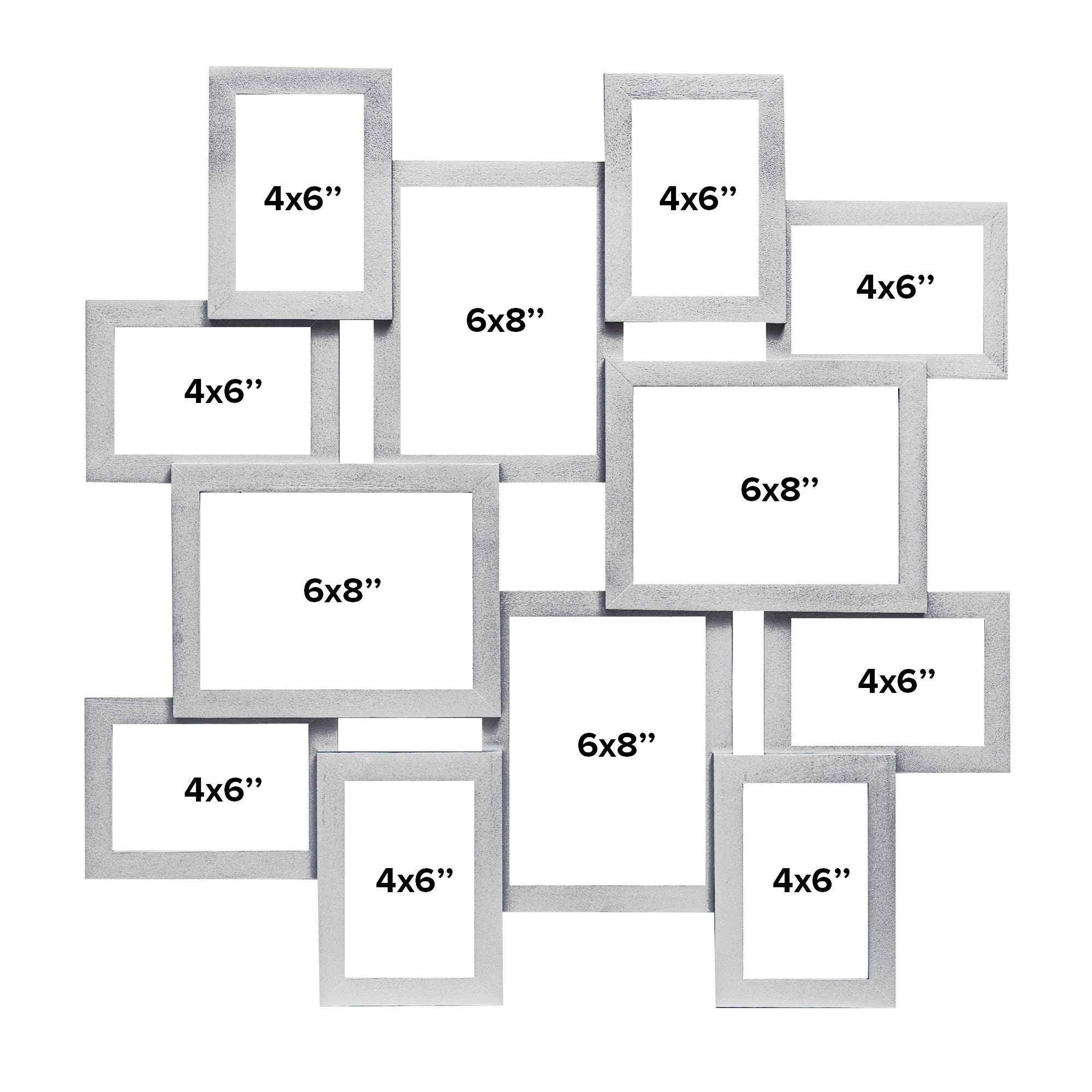 12 Openings PHOTO COLLAGE FRAME — Picture Frame Collage — Multiple ...