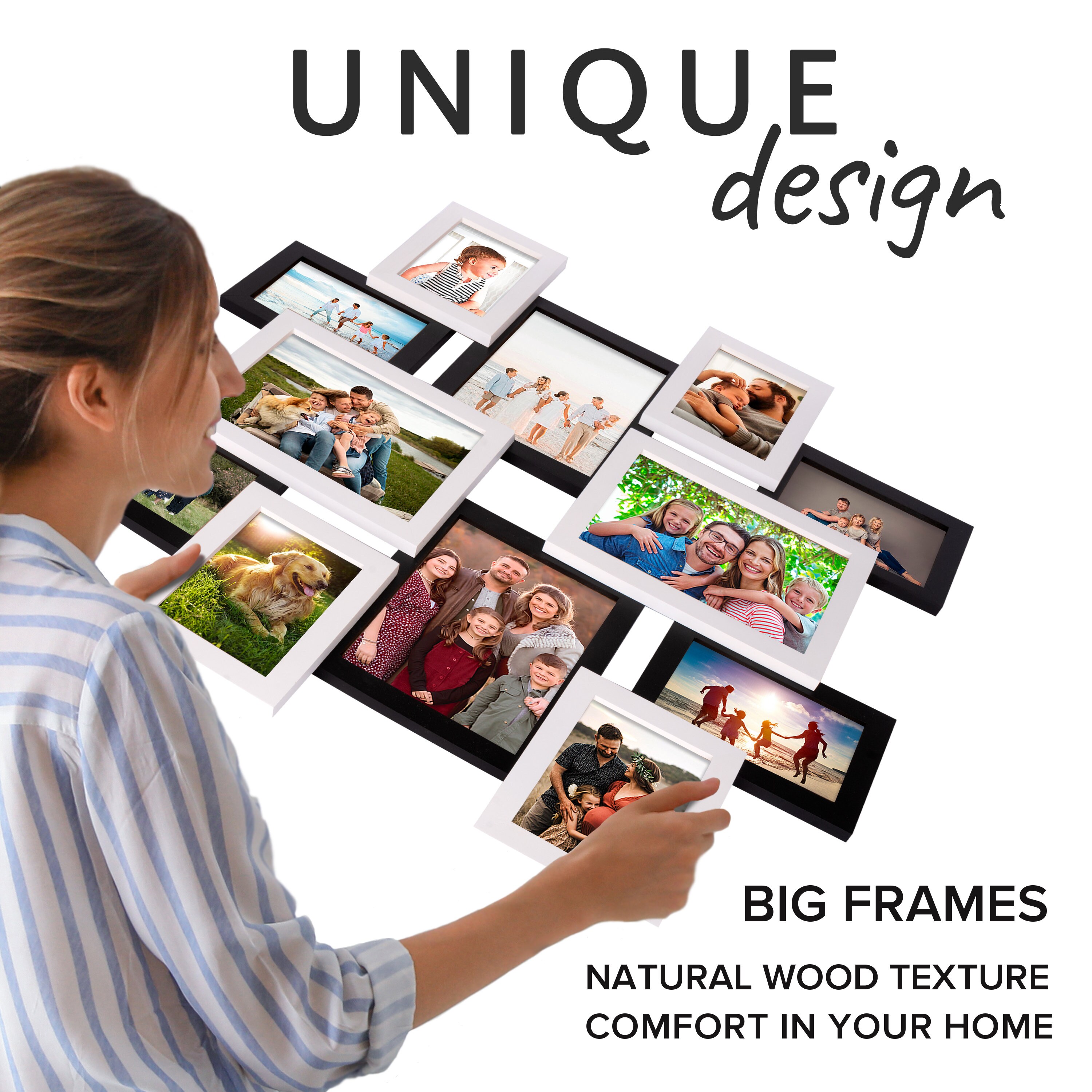 12 Openings PHOTO COLLAGE FRAME — Multiple Photo Frame — Multi Photo ...