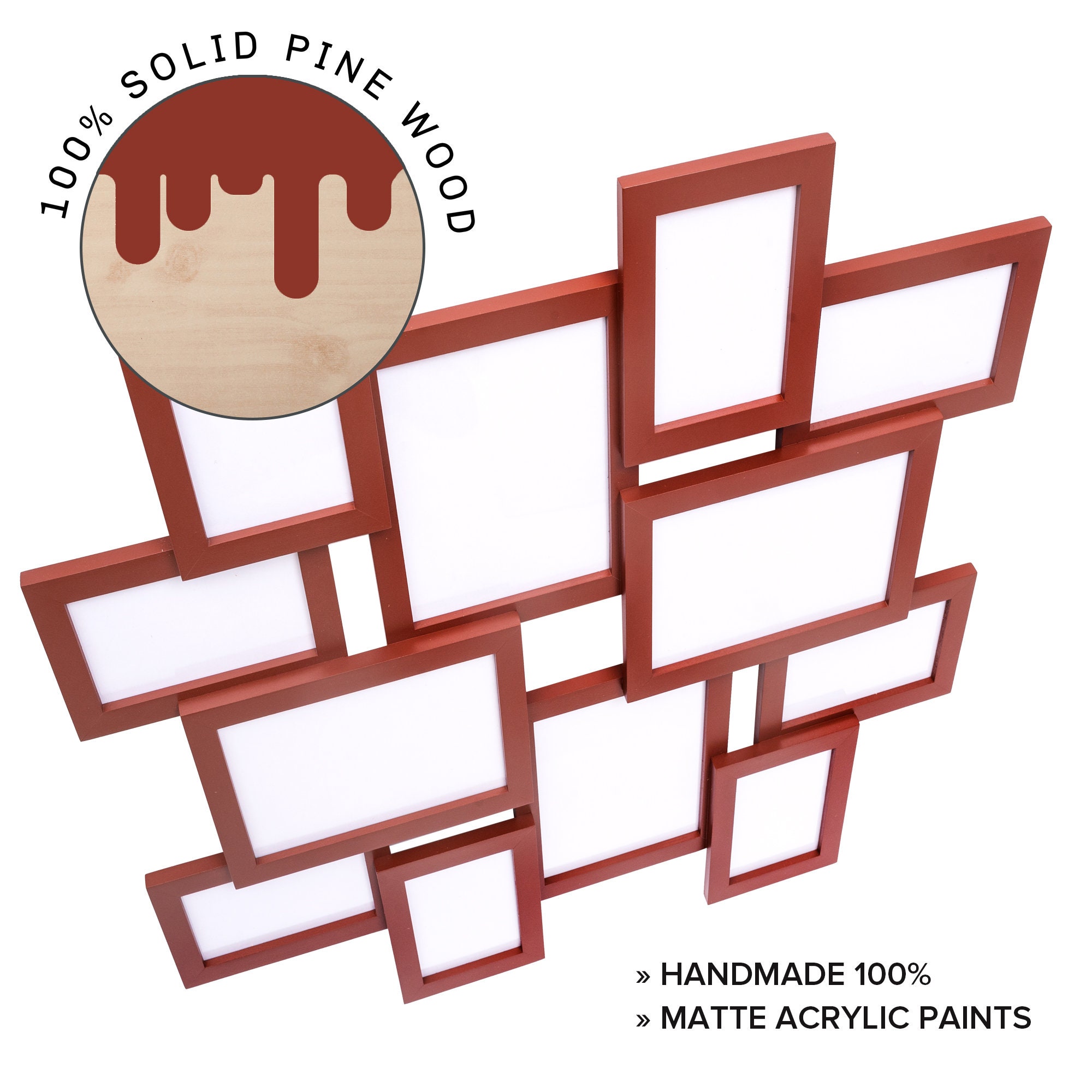 12 Openings PHOTO COLLAGE FRAME — Picture Frame Collage — Multiple ...