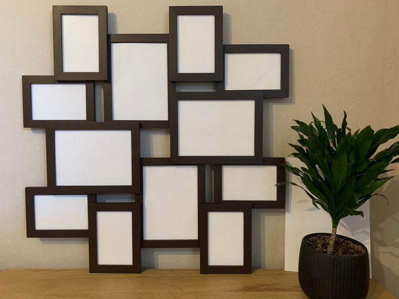 12 Openings PHOTO COLLAGE FRAME Picture Frame Collage - Etsy