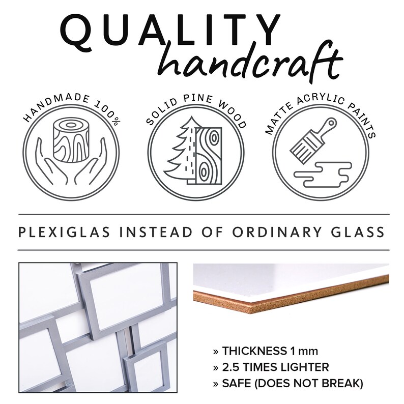 12 Openings PHOTO COLLAGE FRAME Picture Frame Collage - Etsy