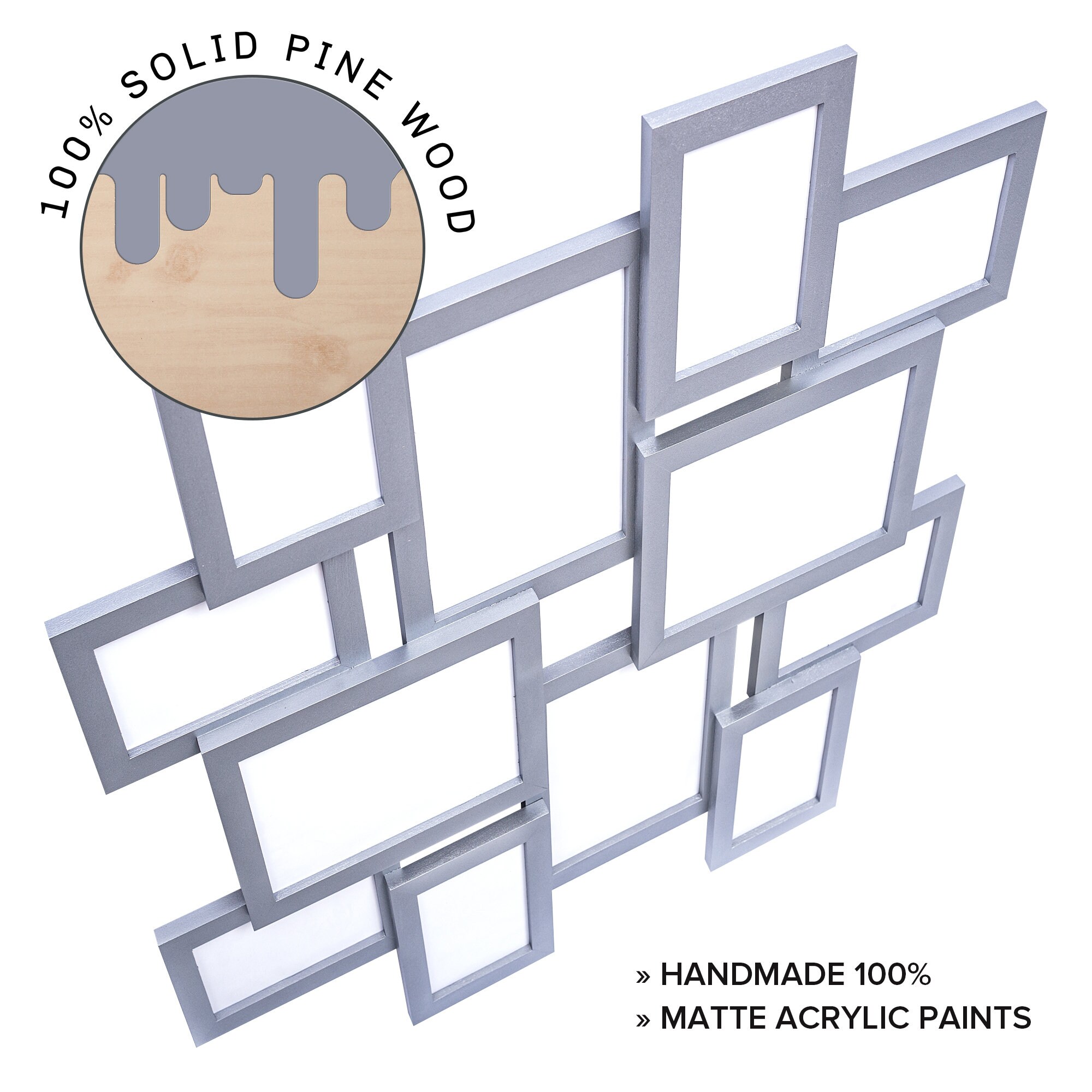 12 Openings PHOTO COLLAGE FRAME Picture Frame Collage - Etsy