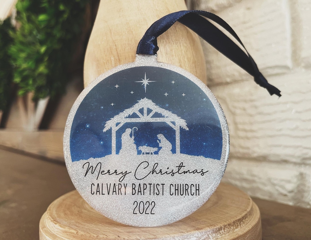 Nativity Custom Ornament Church Congregation Ornament Christmas Party ...