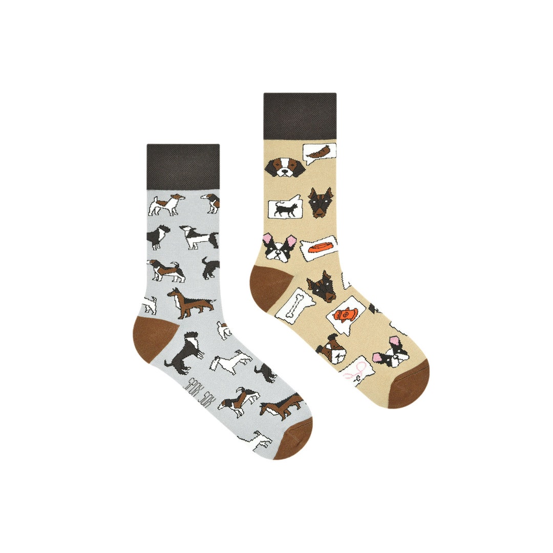 DOGS | Mismatched Premium Socks | Animal Sock | Colourful Socks | Funny ...