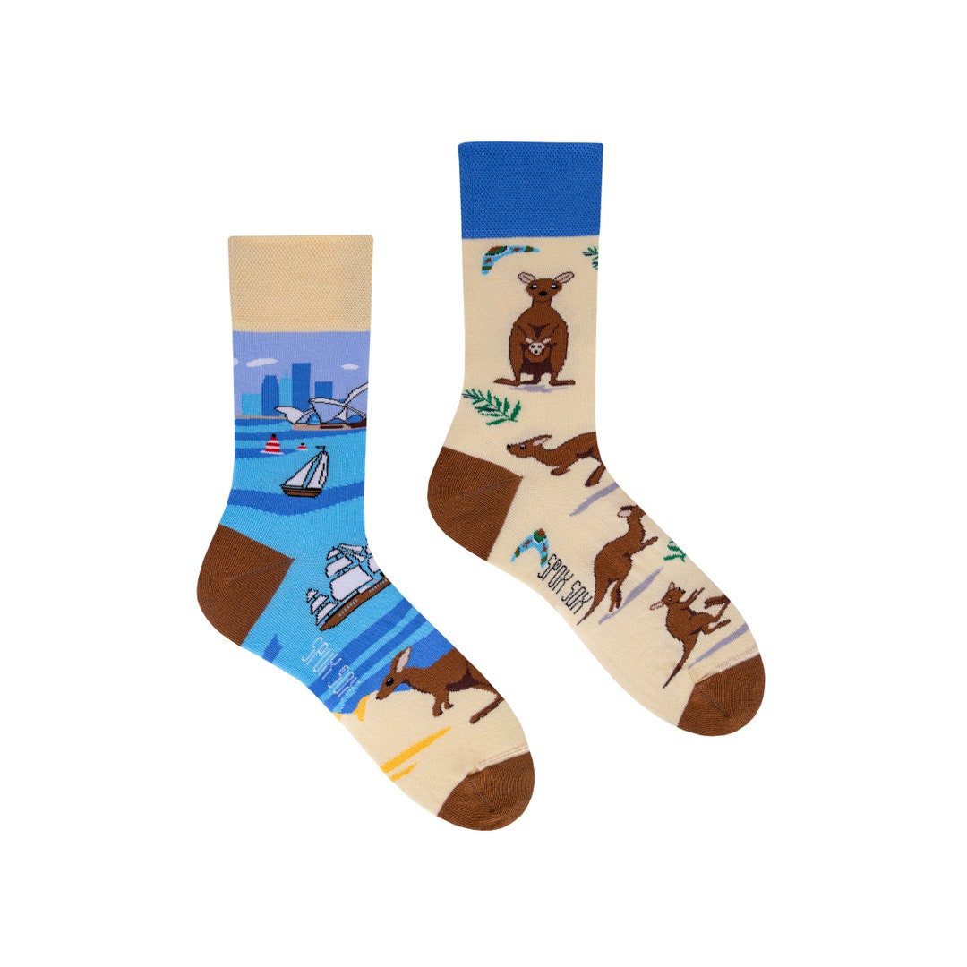 KANGAROO | Mismatched Colorful Socks | Colourful Socks | Funny Socks ...