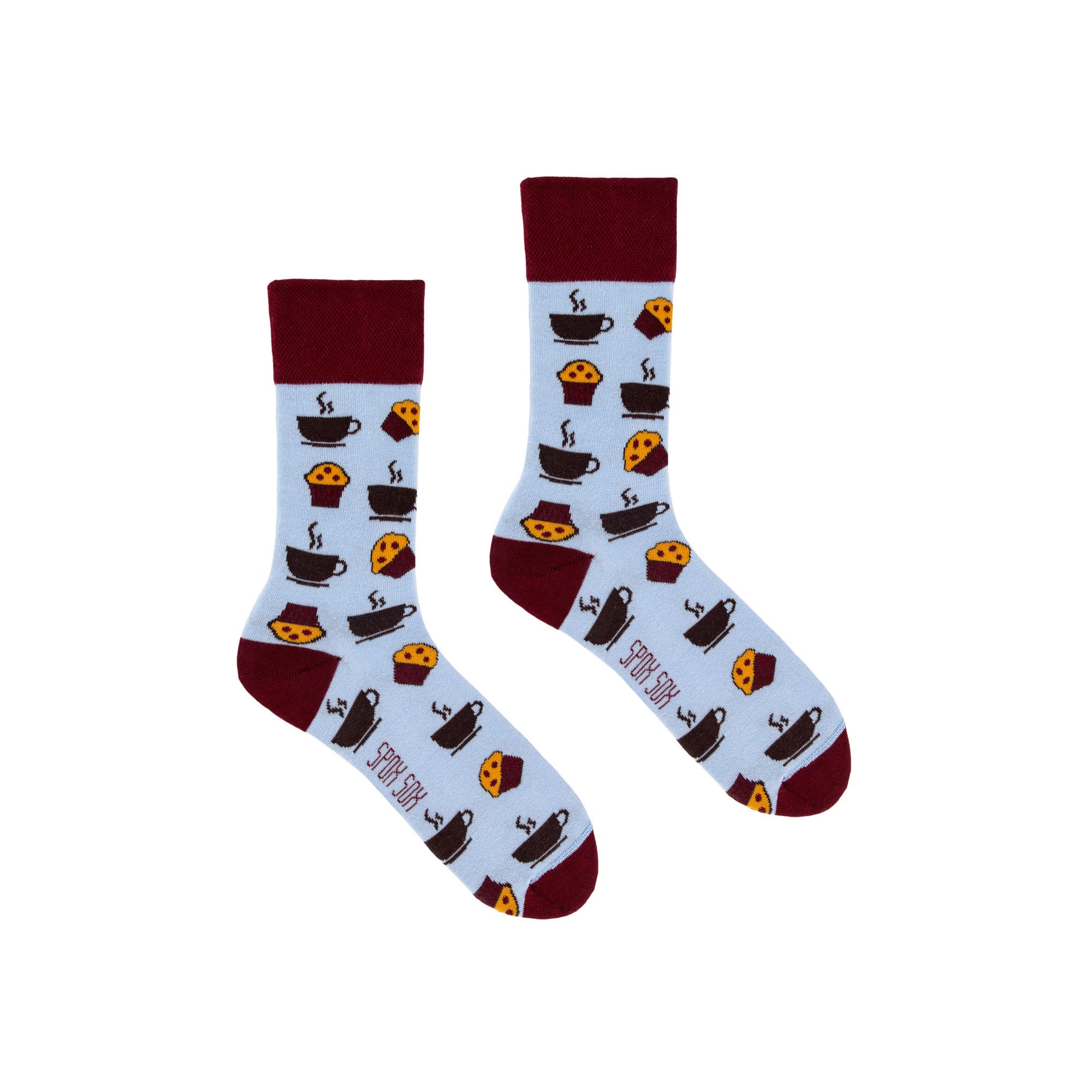 Coffee and Muffins Unique Colorful Socks Colourful Socks - Etsy