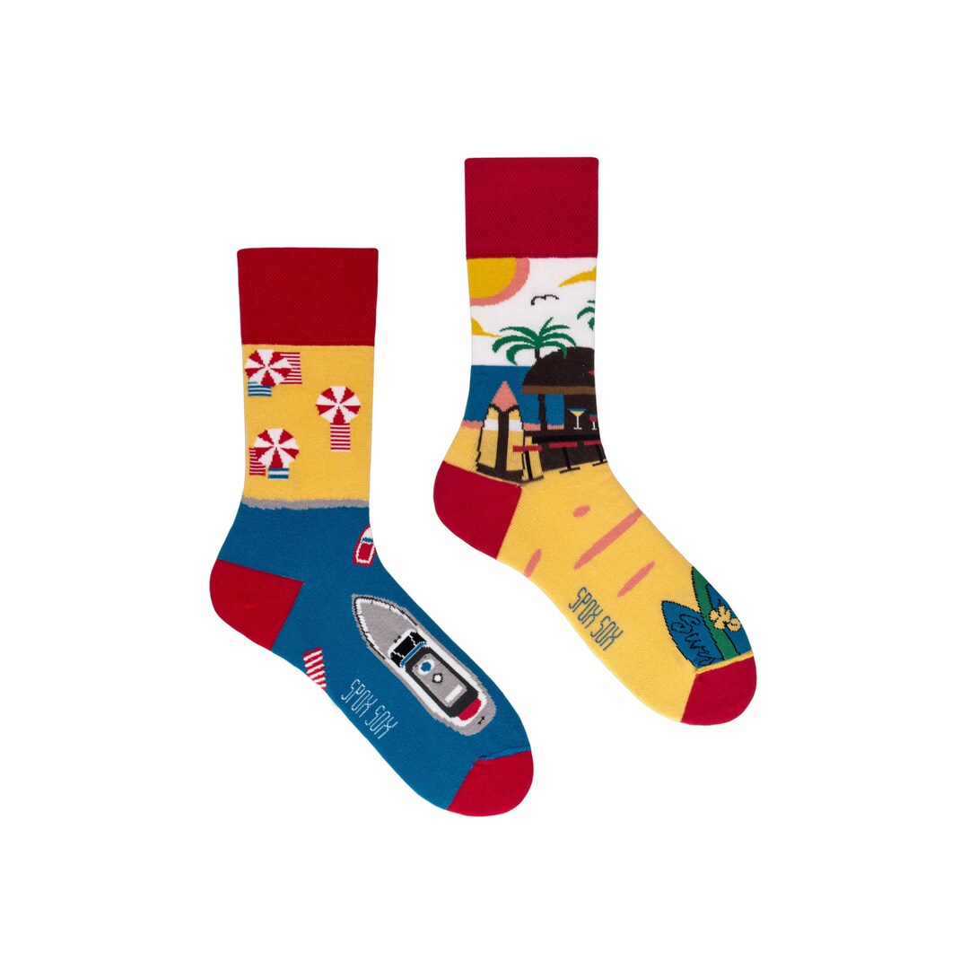 SUMMER PARADISE | Mismatched Colorful Socks | Colourful Socks | Funny ...