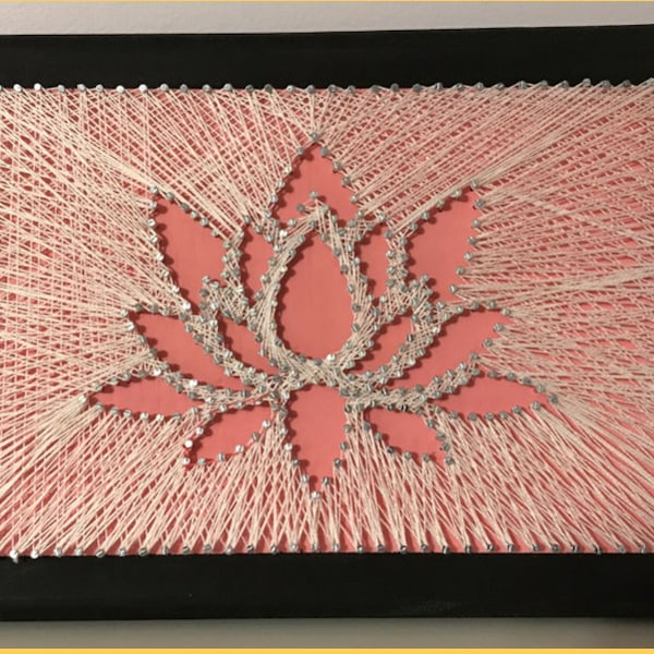 Lotus String Art - Etsy