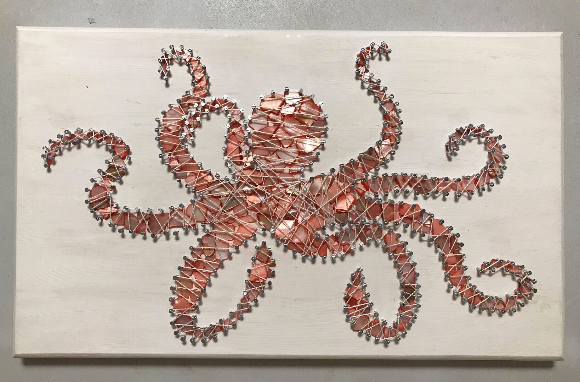 Seashell String Art seahorse Dolphin Octopus Marine Life - Etsy