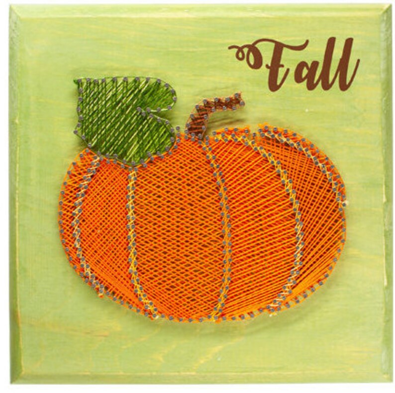 Fall Pumpkin string Art Wall Decor Home Decor Fall | Etsy