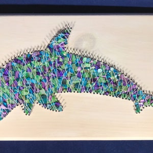 Seashell String Art seahorse Dolphin Octopus Marine Life - Etsy