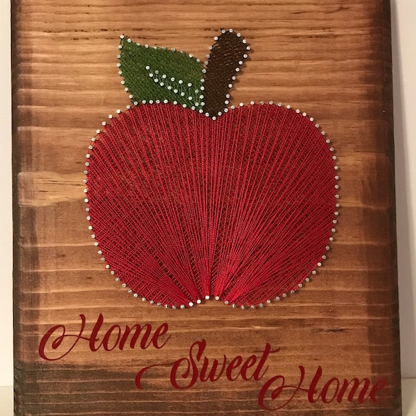 Apple String Art - Etsy