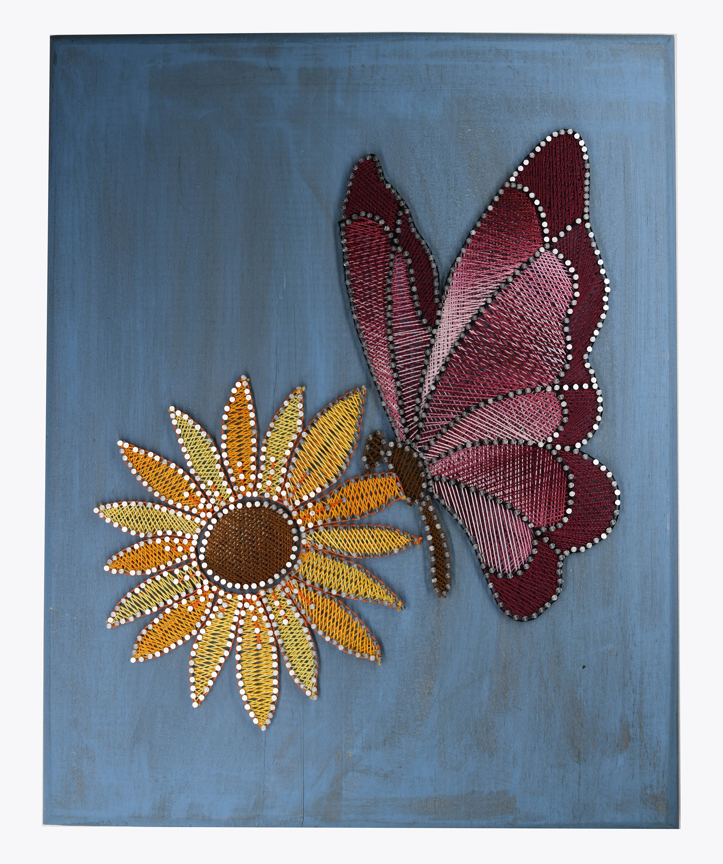 Flower & Butterfly butterfly, Flower, Wall Decor, String Art, Home ...