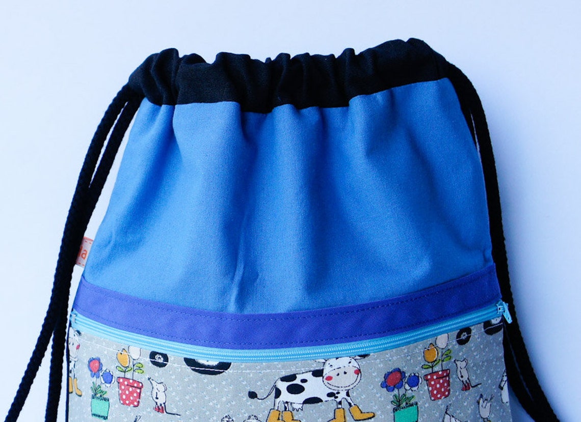 String backpack for children personalised kid string bag | Etsy