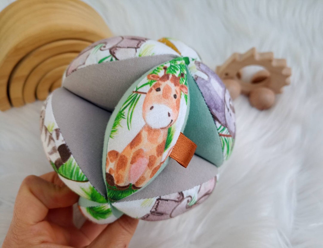 Woodland Montessori Ball, Animals Cloth Ball, Montessori Baby, Sensory ...