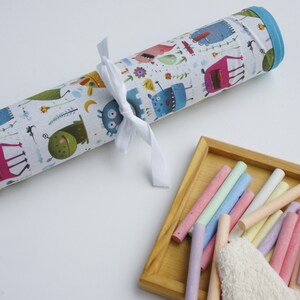 Roll-up Mat for Children, Kids Drawing Placemat, Travel Toys for 4 ...