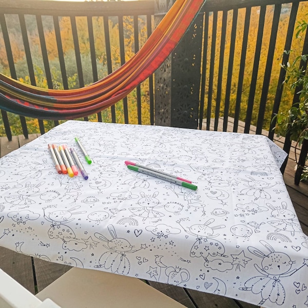 Montessori Coloring Tablecloth - Etsy