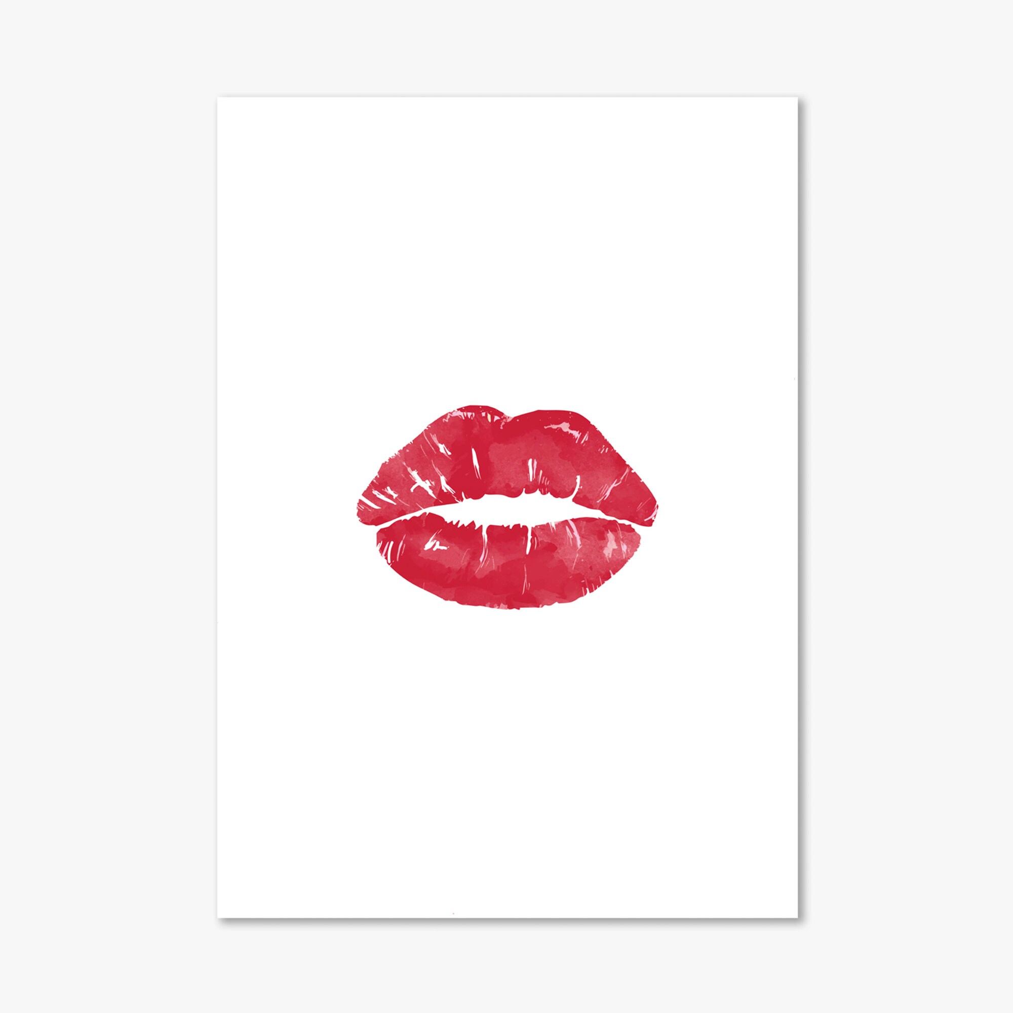 Lips Print, Pink Red Colors Prints, Lips Art Prints, Lip Wall Art, Art ...