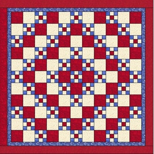 Digital PDF Round up Quilt Pattern, an Easy Pattern in Four Sizes - Etsy