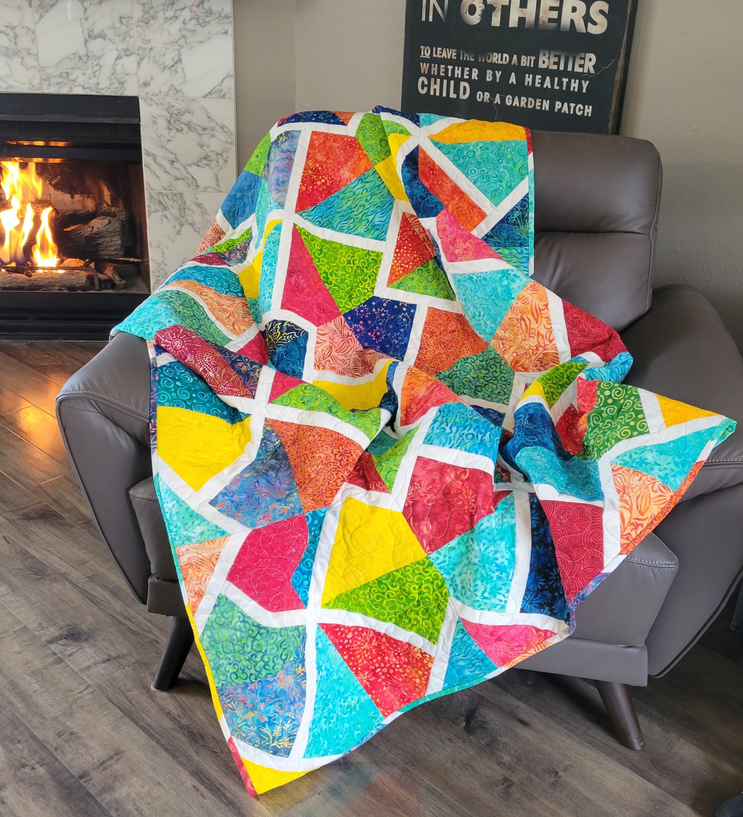 Digital PDF Quilt Pattern for shattered Glass in - Etsy